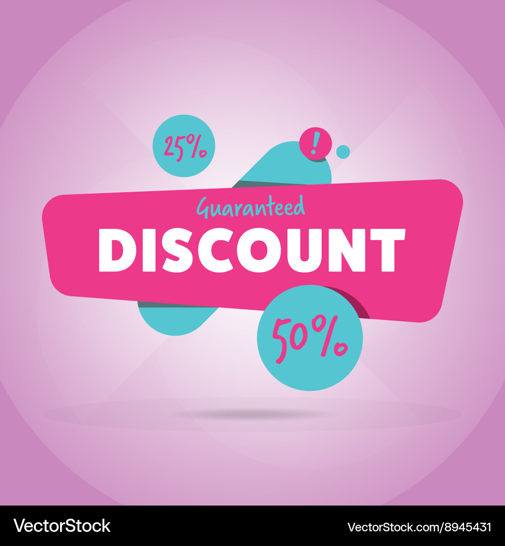Special discount advertisement promo banner Vector Image