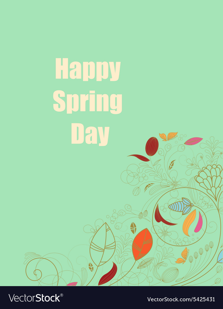 Spring Royalty Free Vector Image - VectorStock