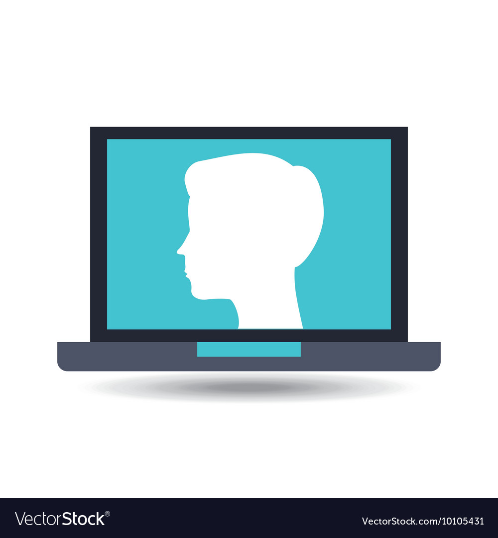 Tech computer icon Royalty Free Vector Image - VectorStock
