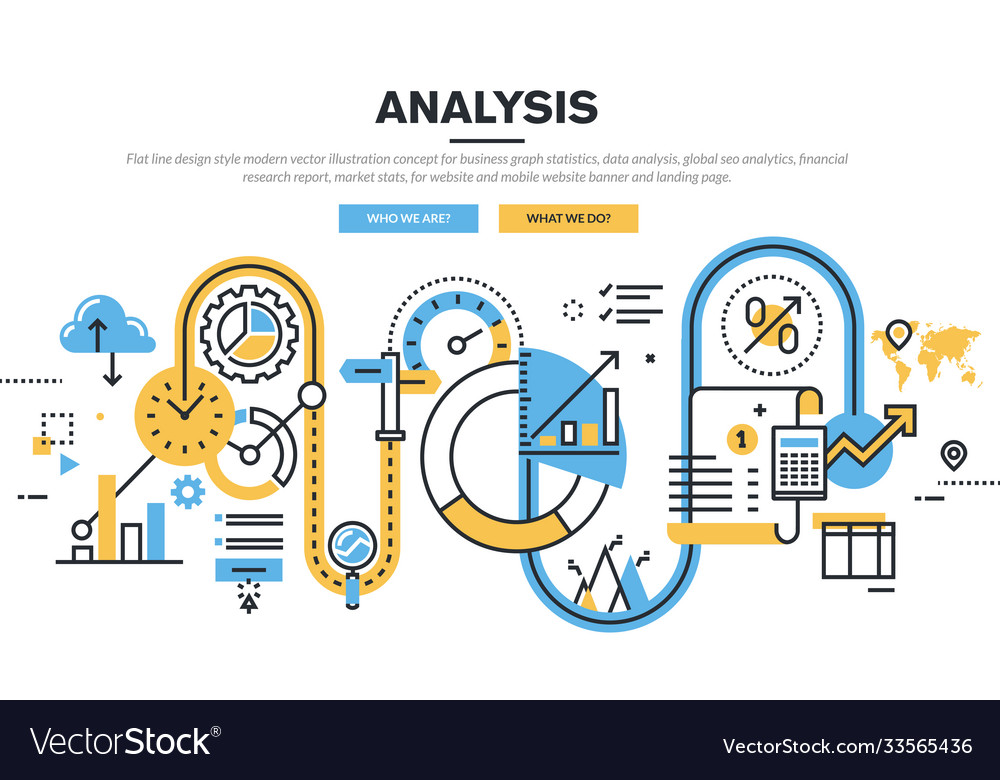 Data analysis Royalty Free Vector Image - VectorStock