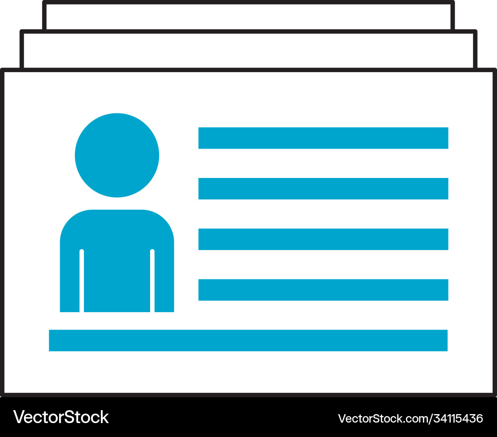 Human resources selection employment job cv blue Vector Image
