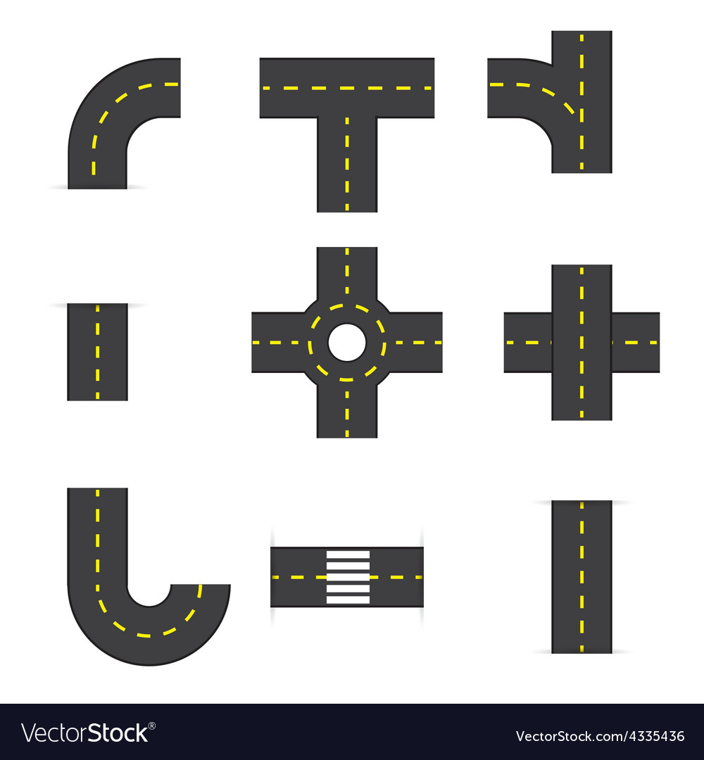 Road design Royalty Free Vector Image - VectorStock