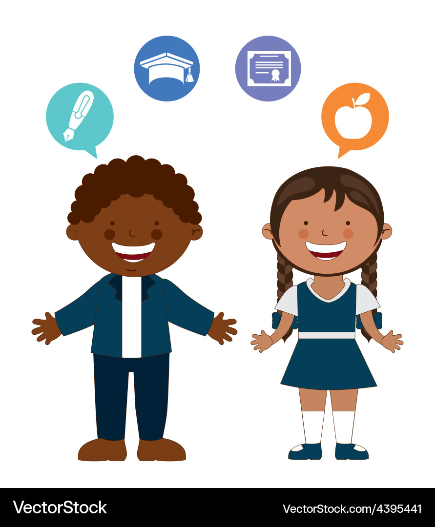 Cute children Royalty Free Vector Image - VectorStock