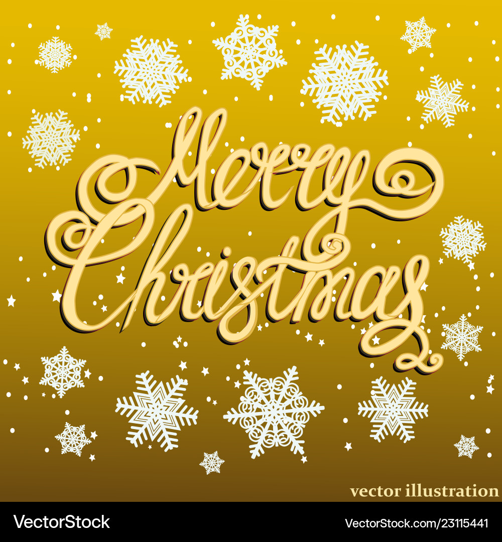 Festive gold merry christmas background Royalty Free Vector