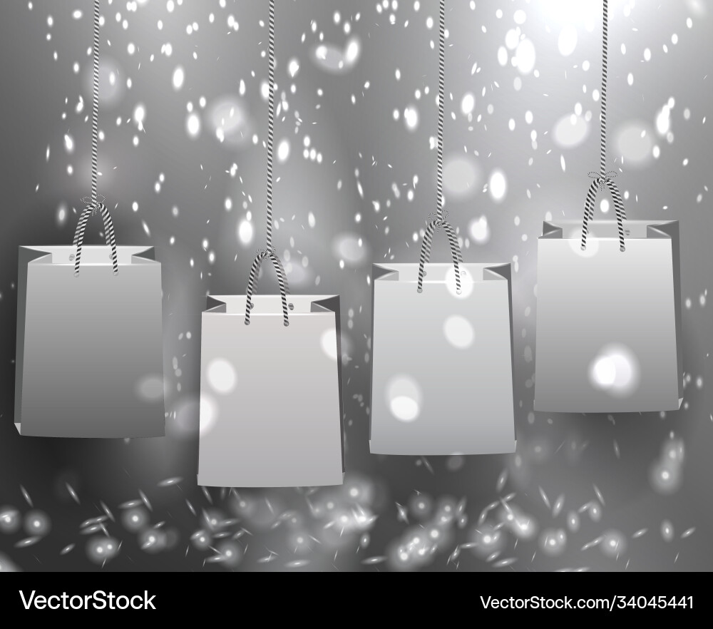 Paper bag for your design Royalty Free Vector Image