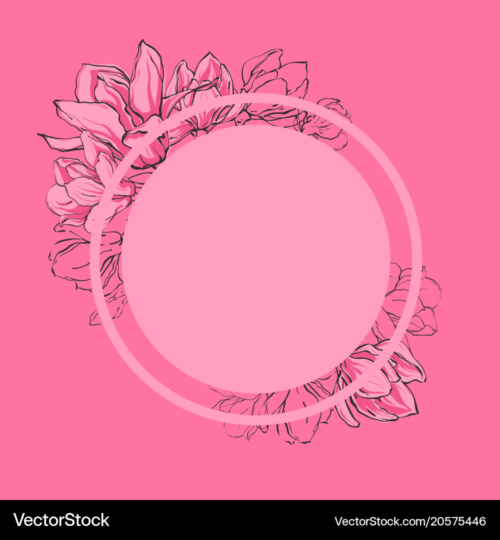 Banner template with round paper Royalty Free Vector Image