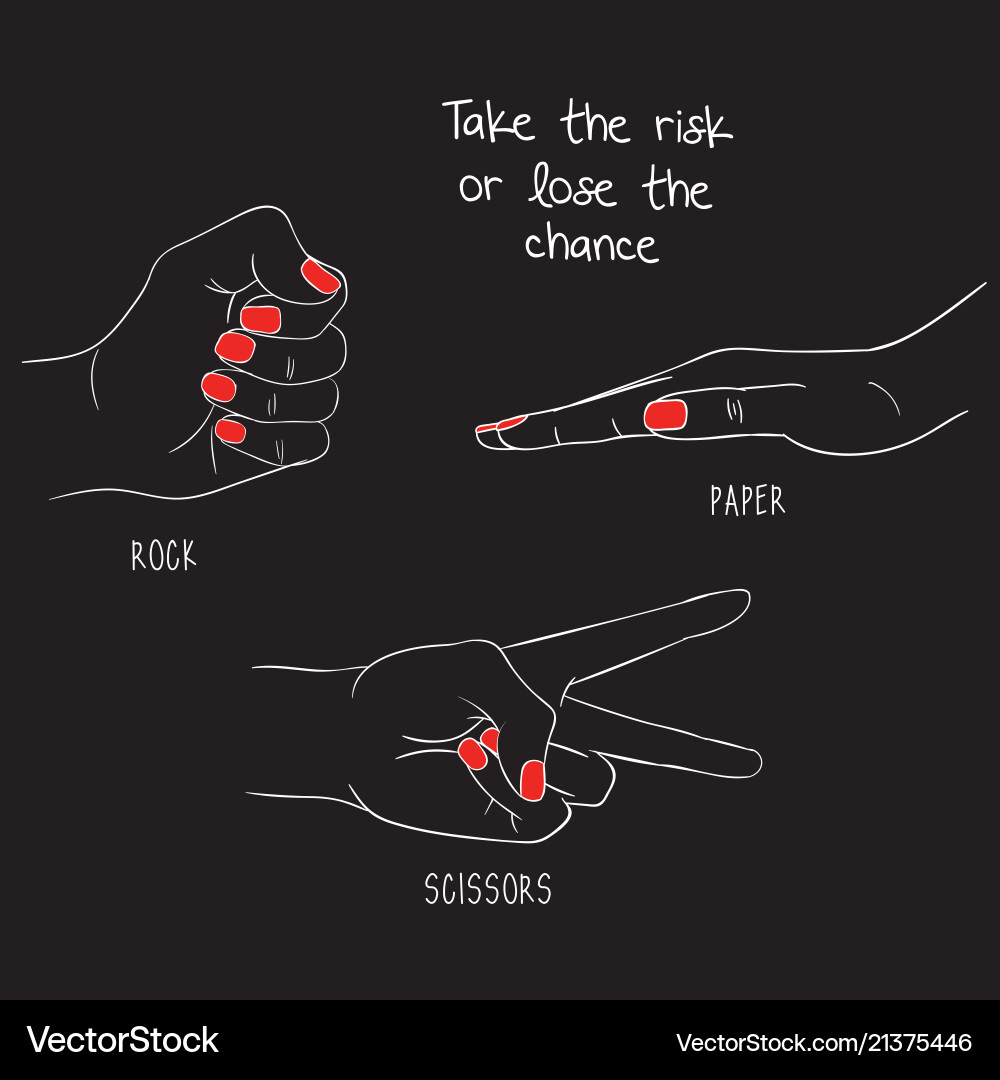 Beautiful womens hands with red manicure Vector Image