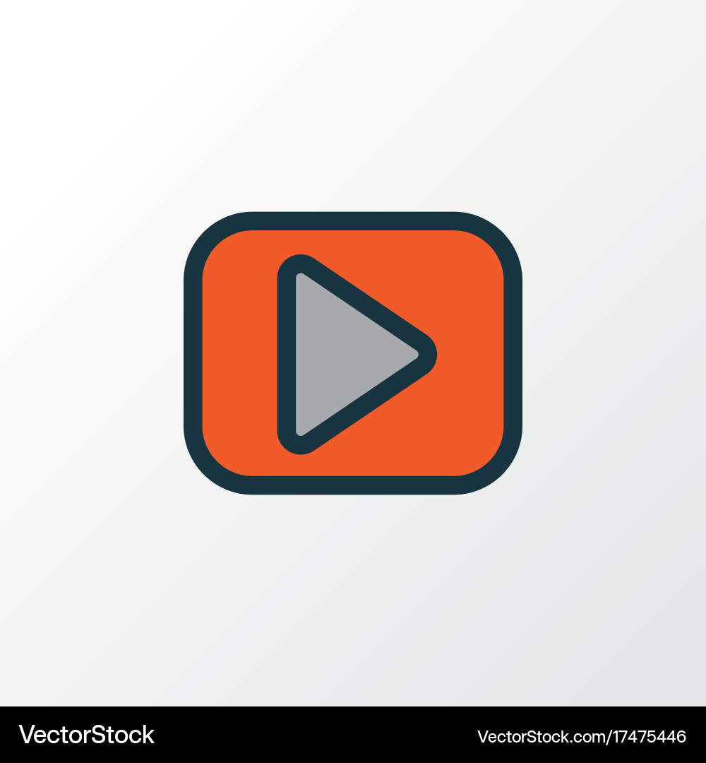 Begin colorful outline symbol premium quality Vector Image