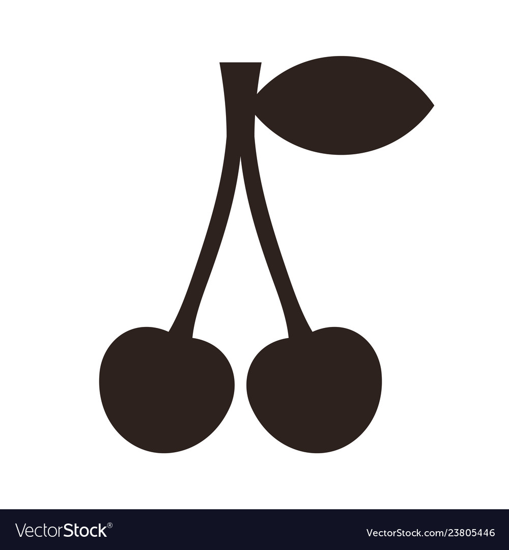 Cherry Icon Royalty Free Vector Image Vectorstock