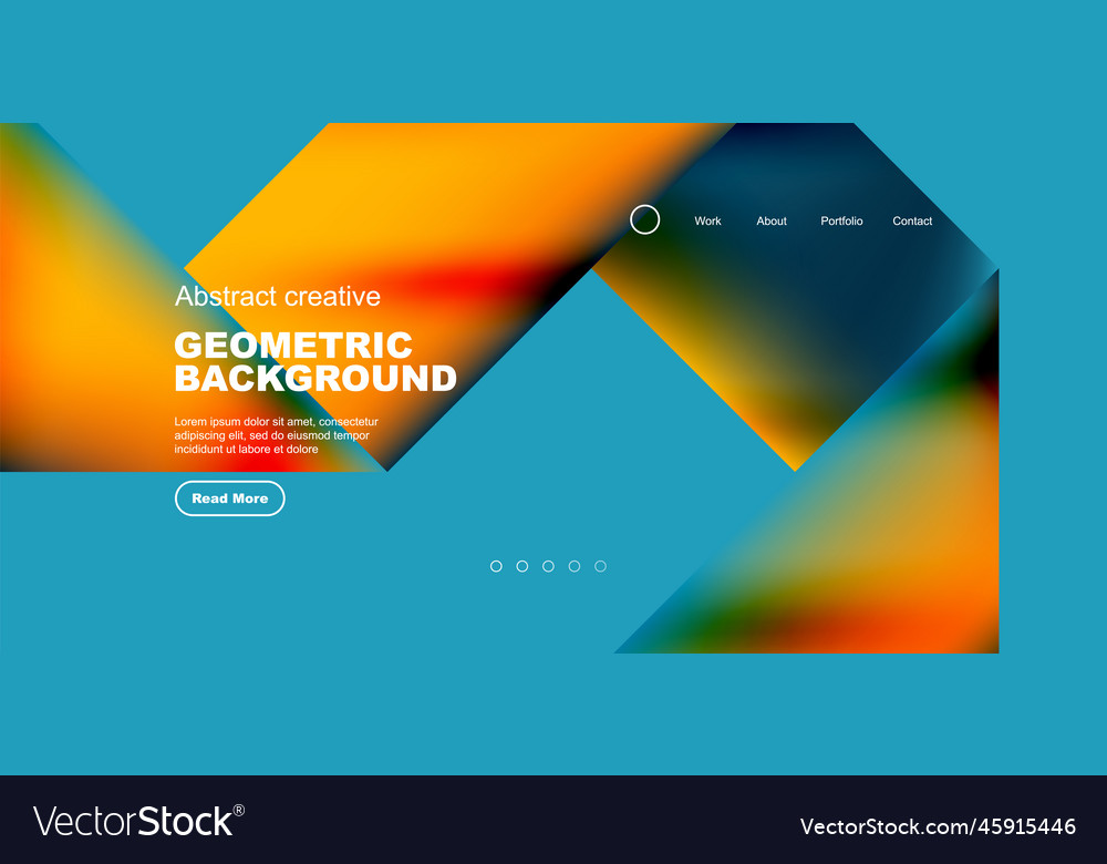 Fluid gradient geometric triangles abstract Vector Image