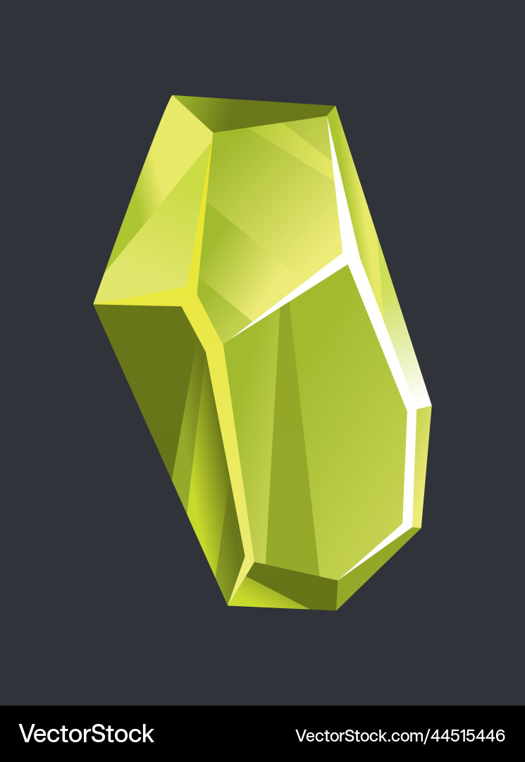 Jewelry gemstone precious stone or gem Royalty Free Vector