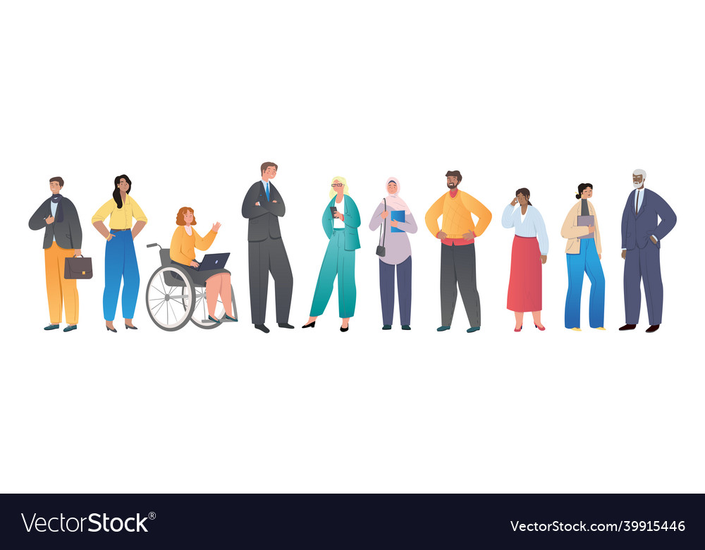 Multinational business team Royalty Free Vector Image