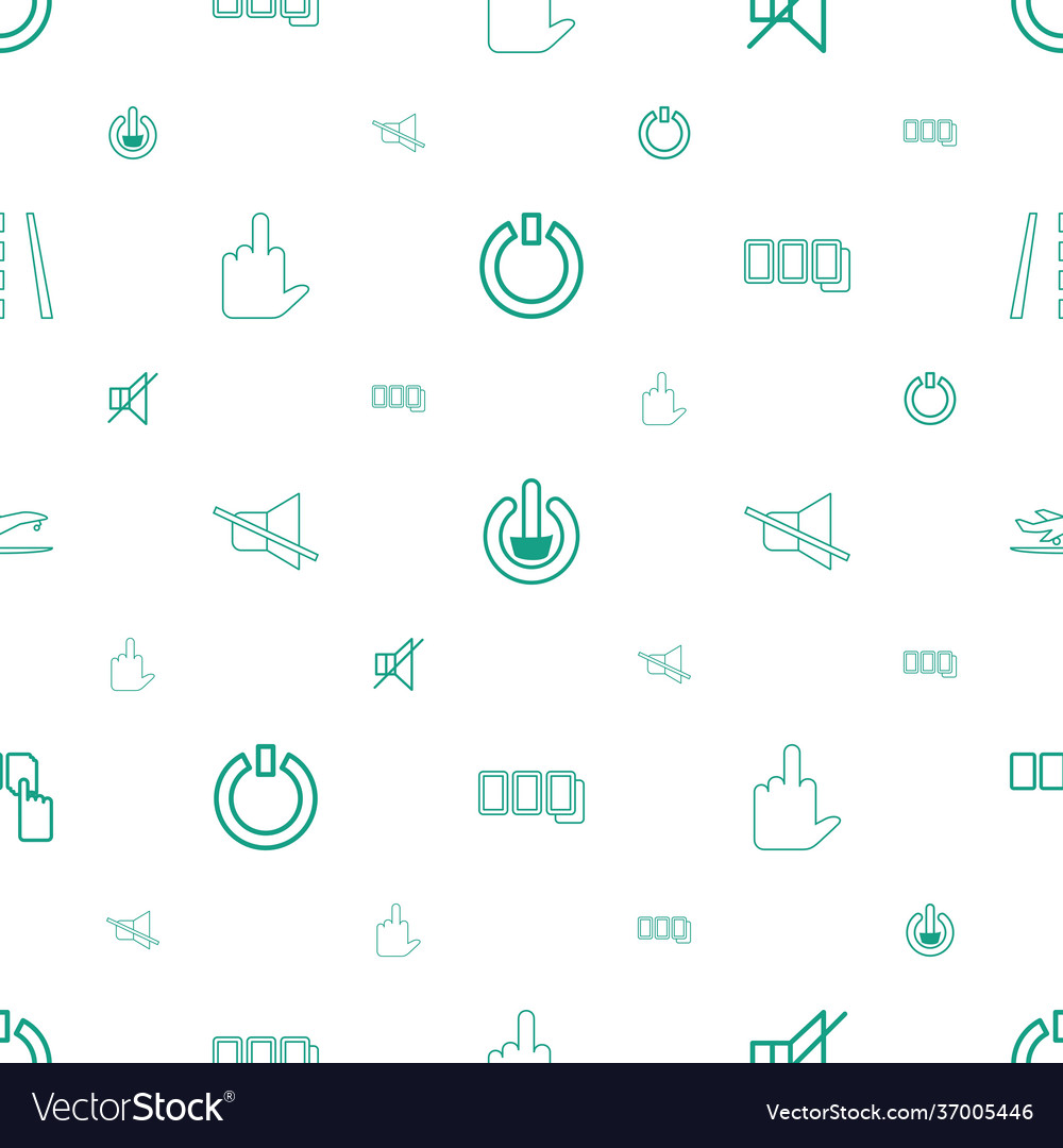 Off icons pattern seamless white background Vector Image