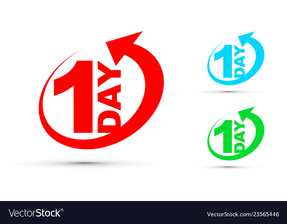 One day icon set Royalty Free Vector Image - VectorStock