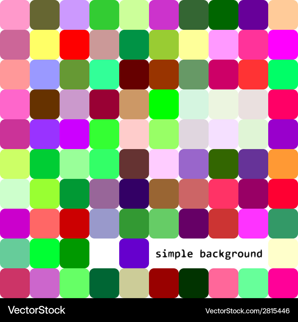 Simple background of colored squares and shadows Vector Image