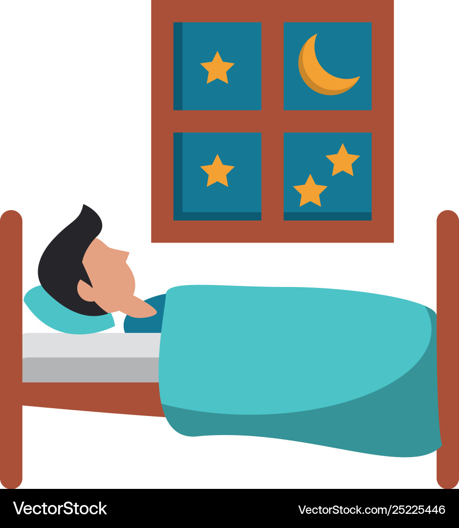 Sleep and rest cartoons Royalty Free Vector Image