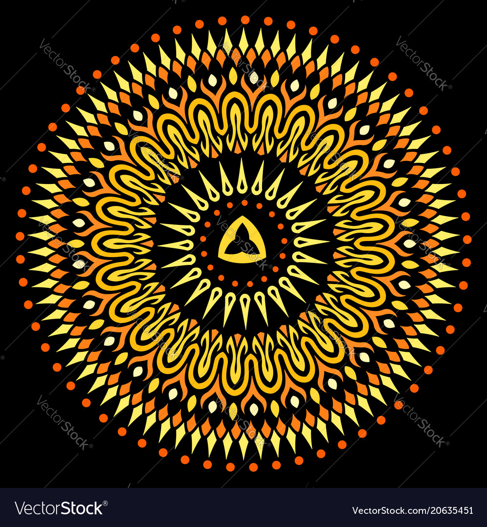 Abstract round pattern Royalty Free Vector Image