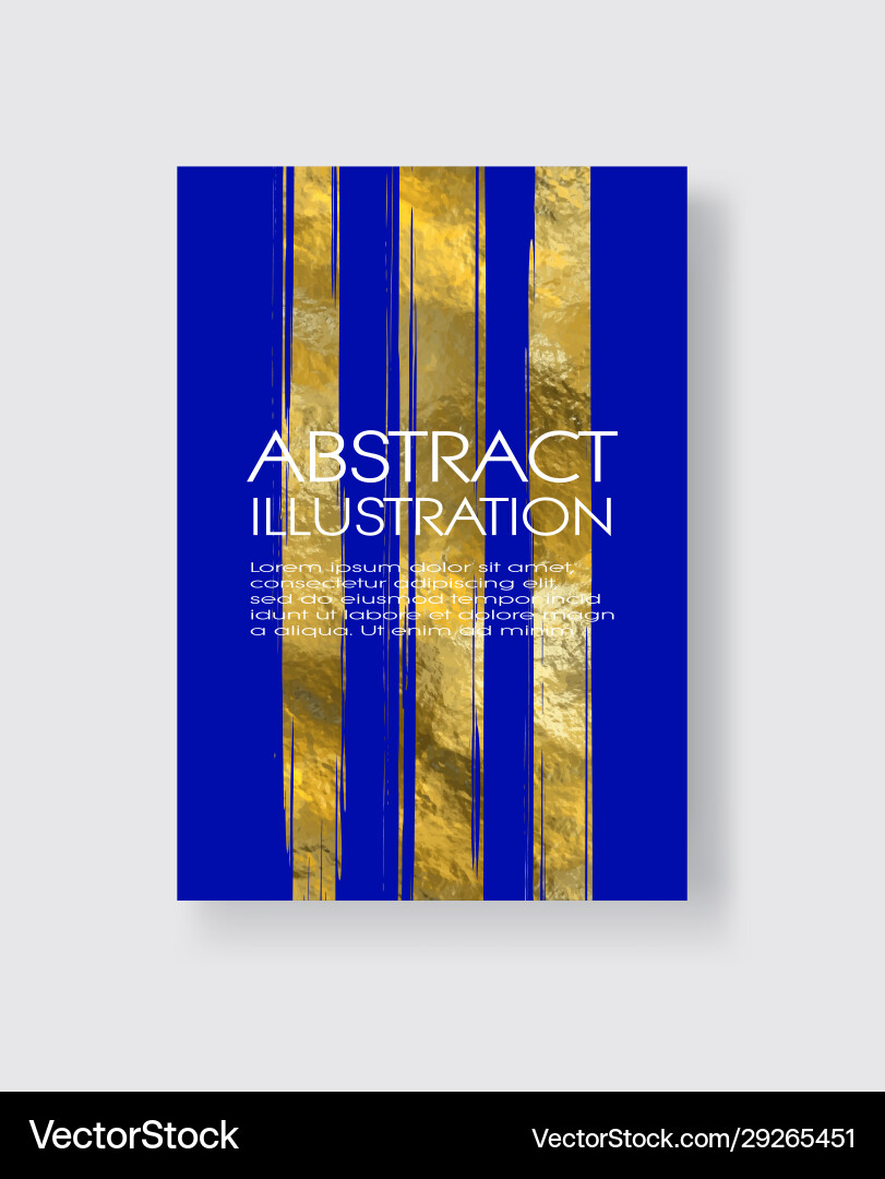 Blue and gold design templates abstract eps10 Vector Image