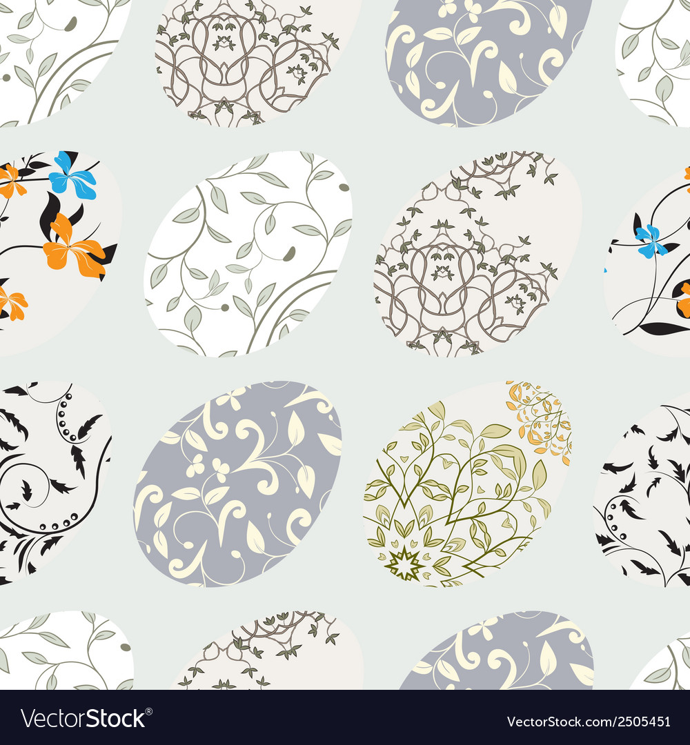 Easter seamless pattern Royalty Free Vector Image