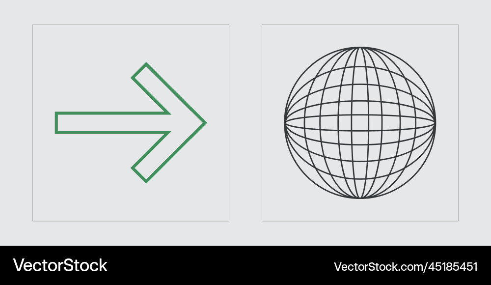 Graphic assets set retro futuristic Royalty Free Vector