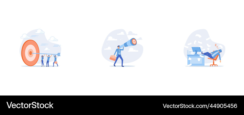 Aiming at target search for business target or Vector Image