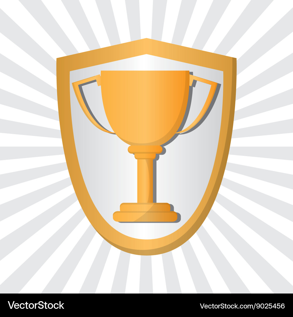 Champion design winner icon colorful Royalty Free Vector