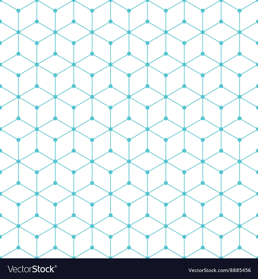 Cube dot pattern background Royalty Free Vector Image