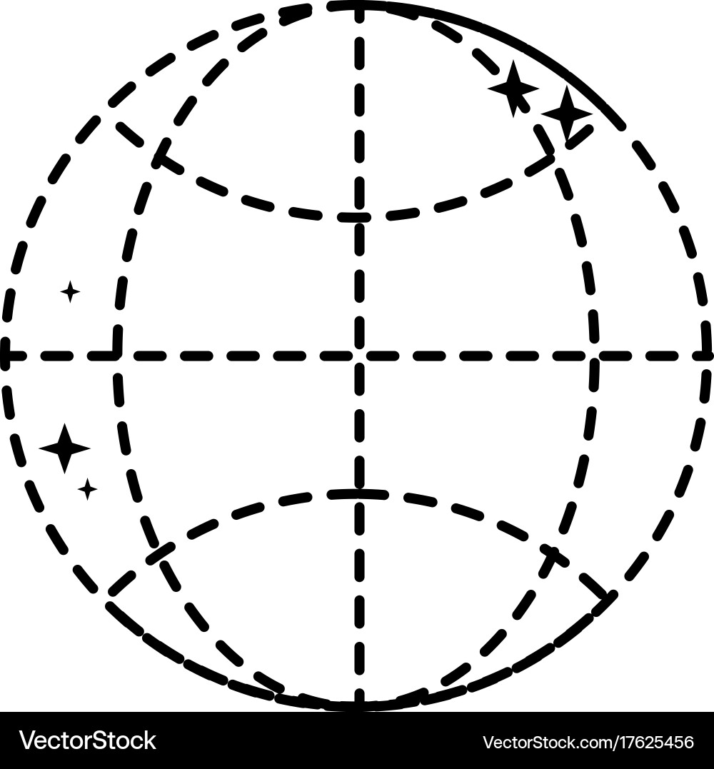 Dotted shape network global connection digital Vector Image