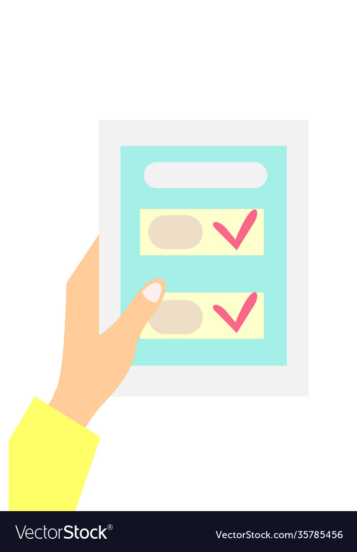 Flat hand concept Royalty Free Vector Image - VectorStock