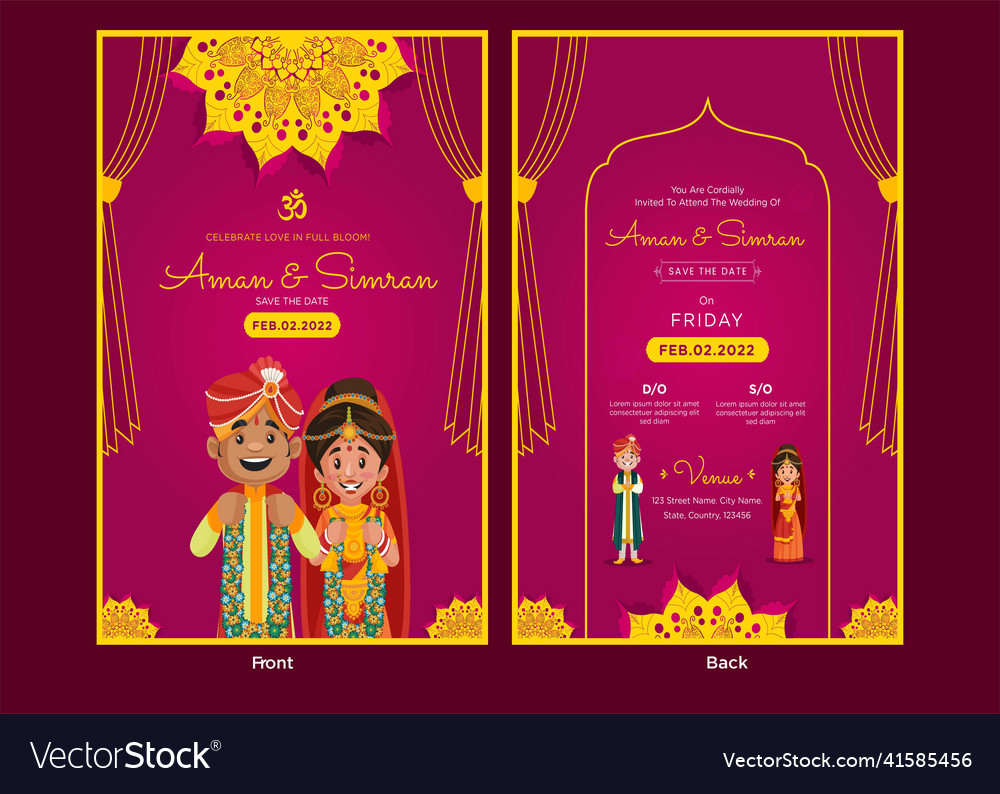 Indian Wedding Invitation Card Template W 91 Ubicaciondepersonas cdmx