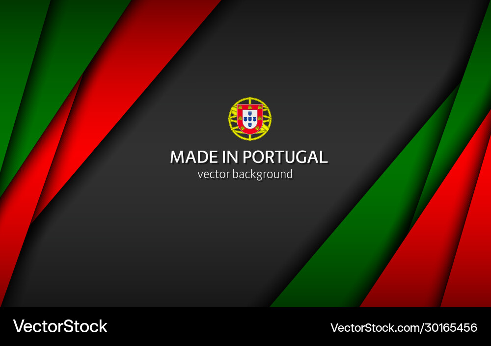 Made in portugal modern background Royalty Free Vector Image