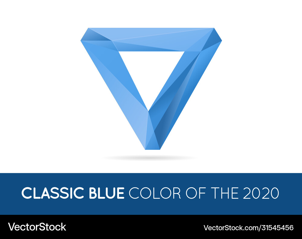 Trendy crystal triangulated gem sign element Vector Image