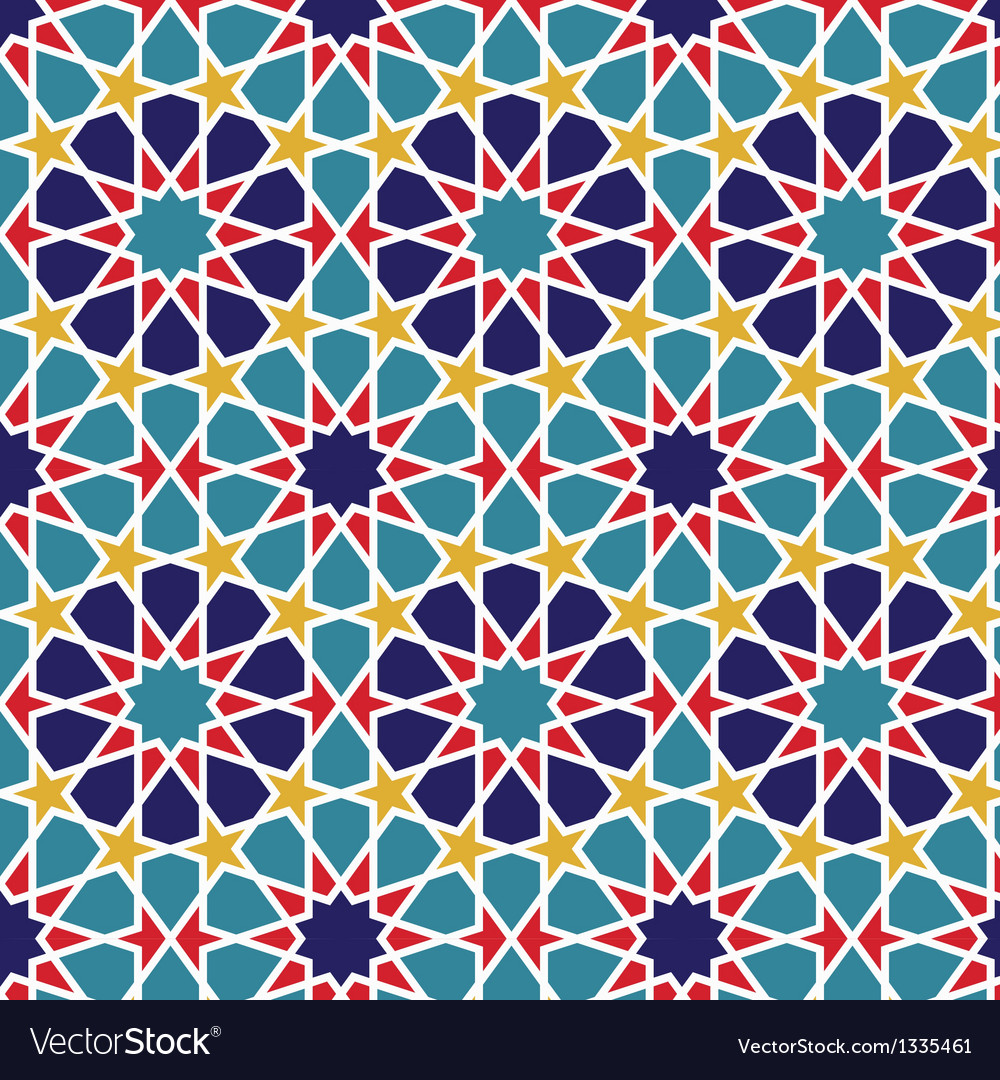 Arabesque seamless pattern Royalty Free Vector Image