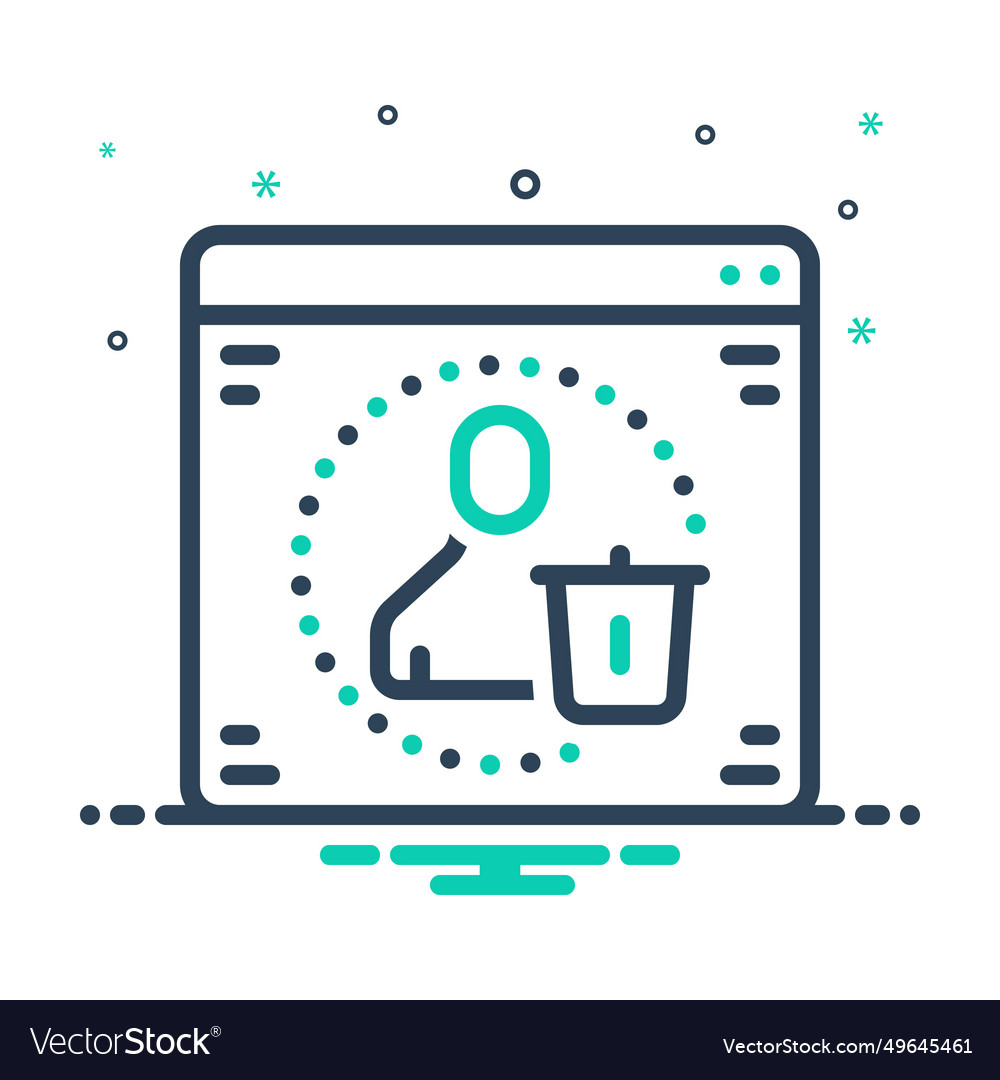 Delete user Royalty Free Vector Image - VectorStock