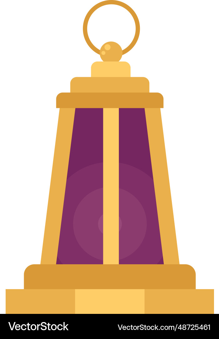 Golden ramadan lamp antique design Royalty Free Vector Image