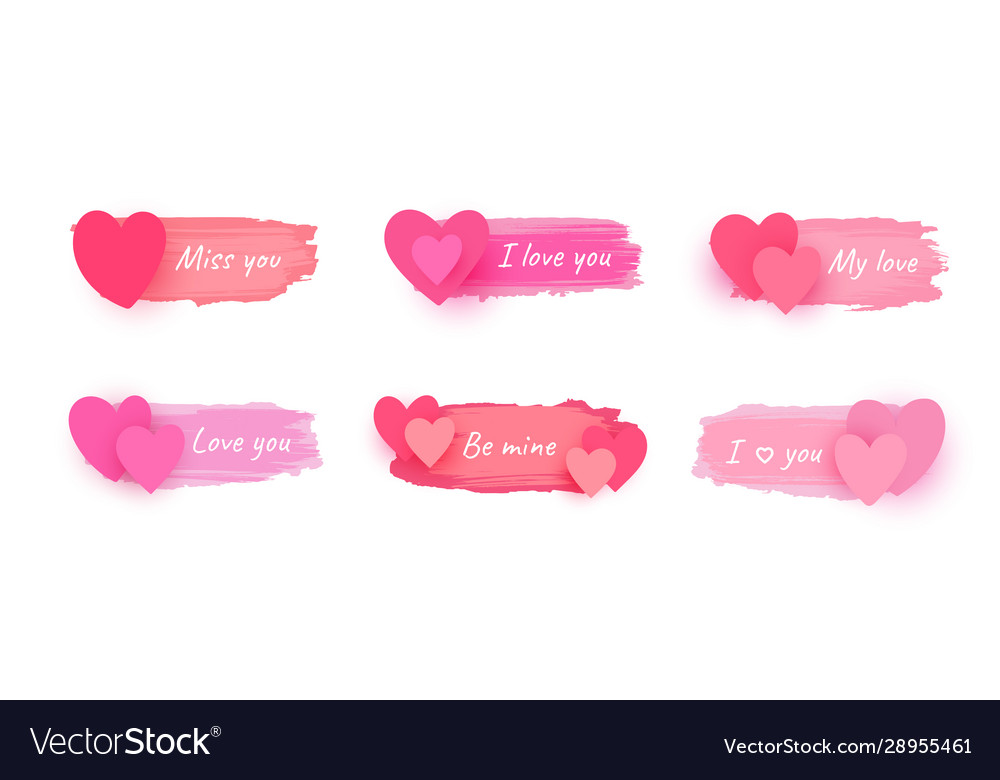 Heart paint ink grunge brush stroke valentine love