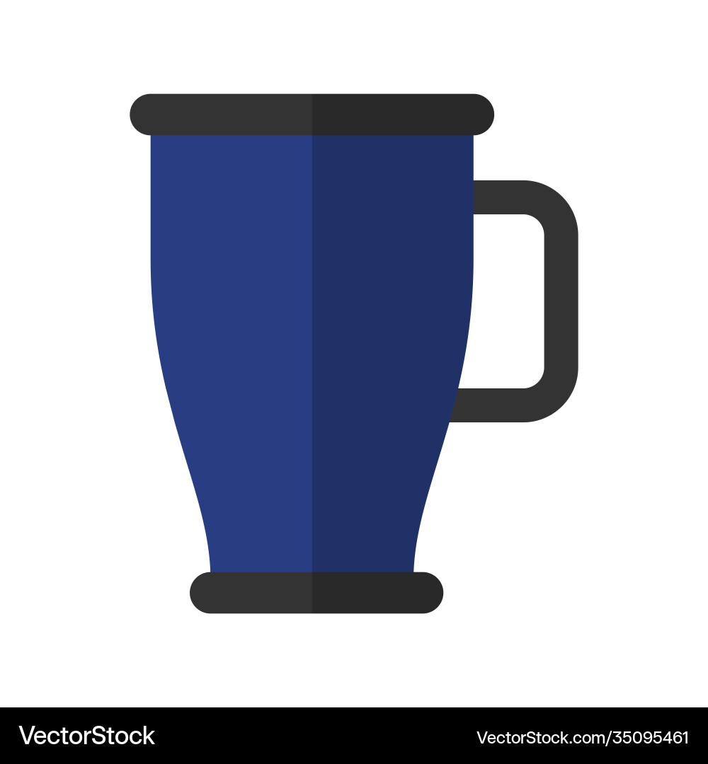 Hiking mug icon isolated on white background Vector Image