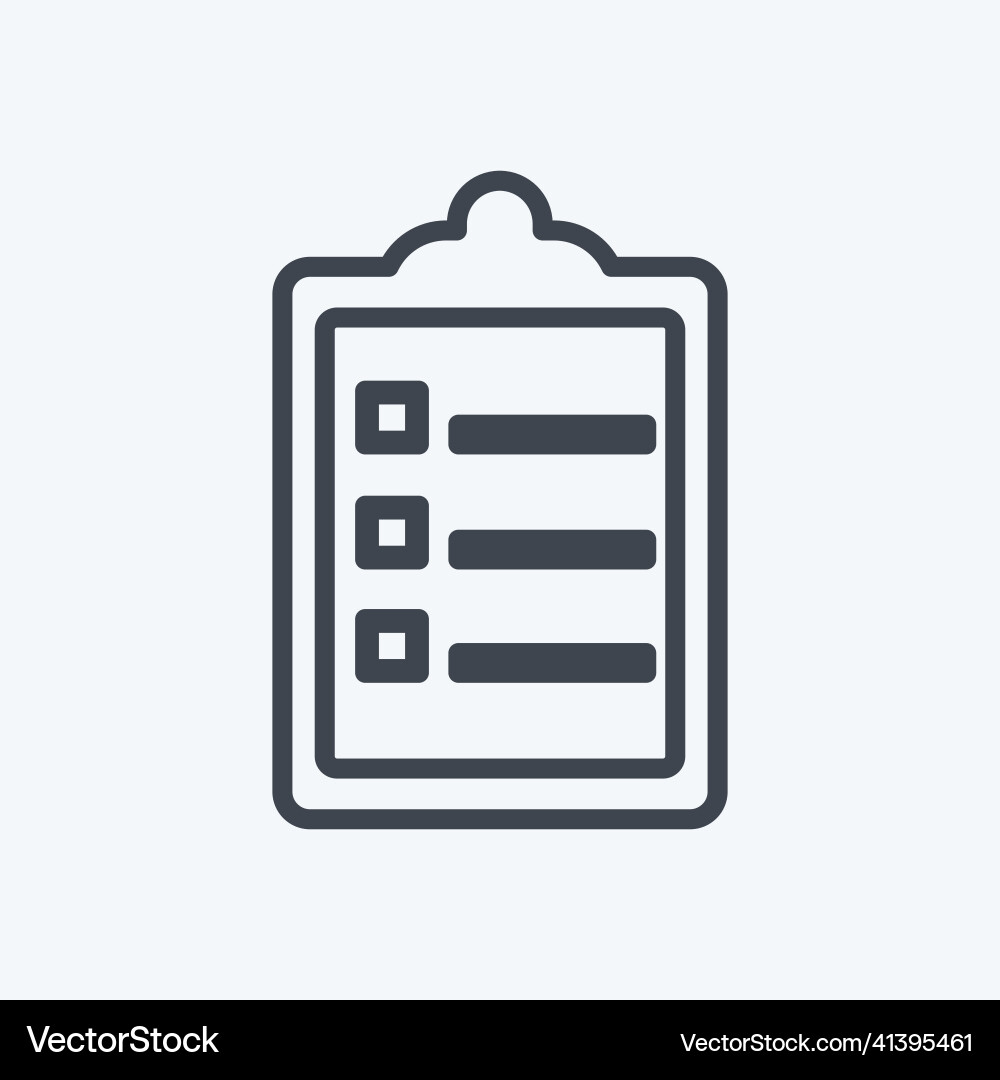Orders list icon in trendy line style isolated Vector Image