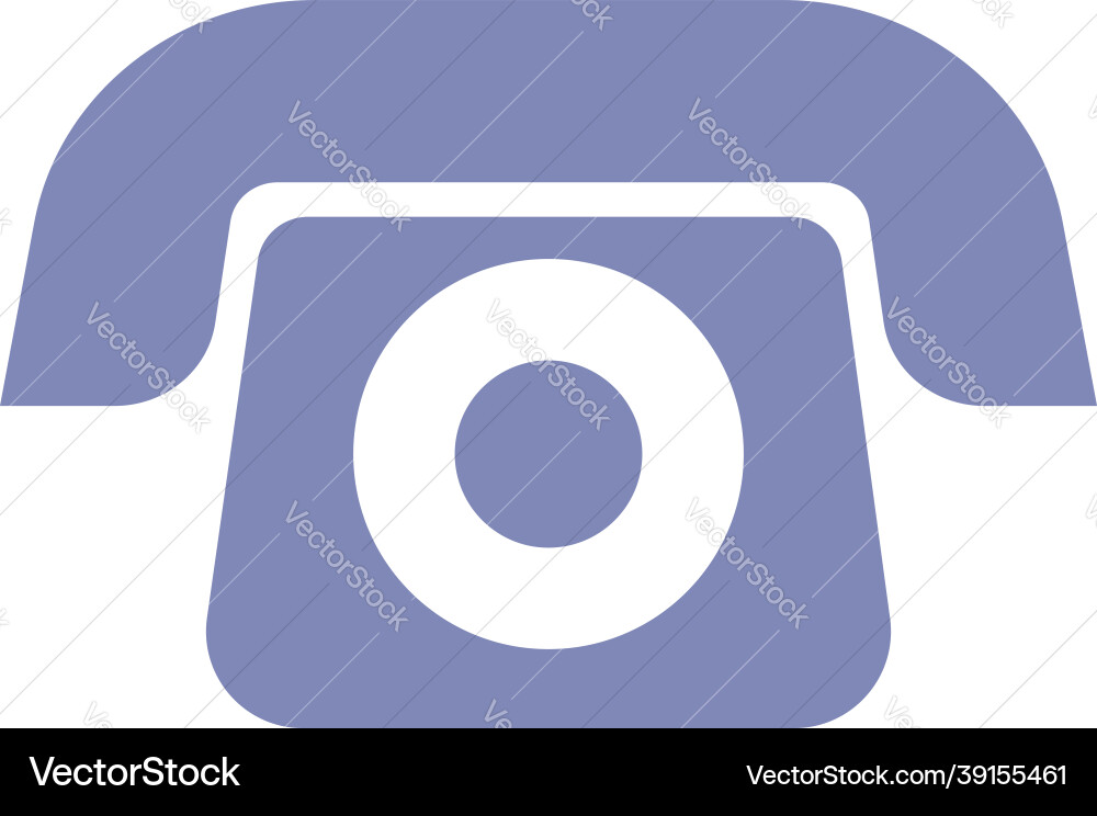 Purple telephone icon on white background Vector Image