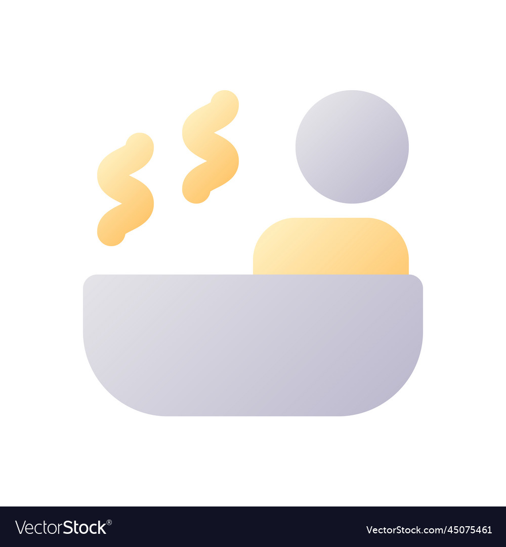 Spa pixel perfect flat gradient two-color ui icon Vector Image