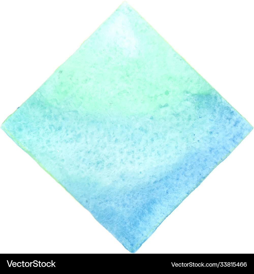 Abstract light blue square watercolor banner Vector Image