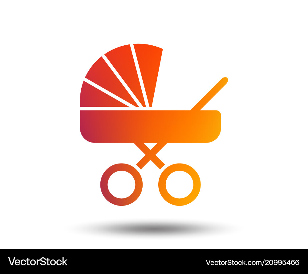 Baby pram stroller sign icon buggy symbol Vector Image