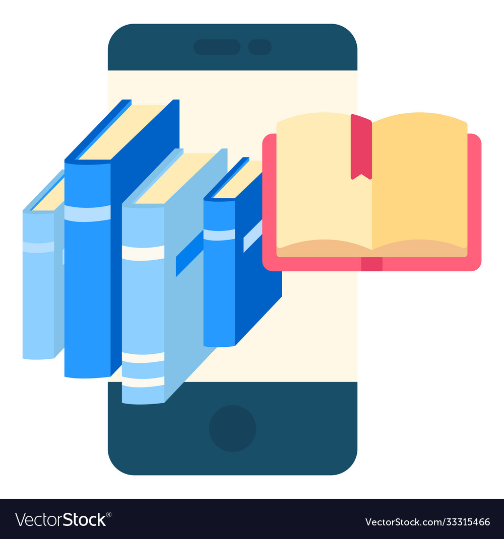 Books textbook printed material smartphone library