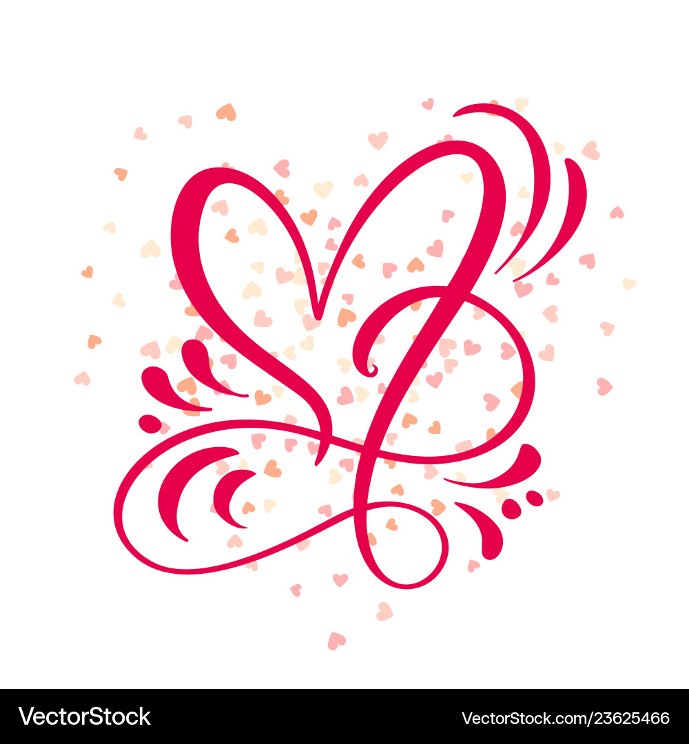 Heart love sign romantic Royalty Free Vector Image