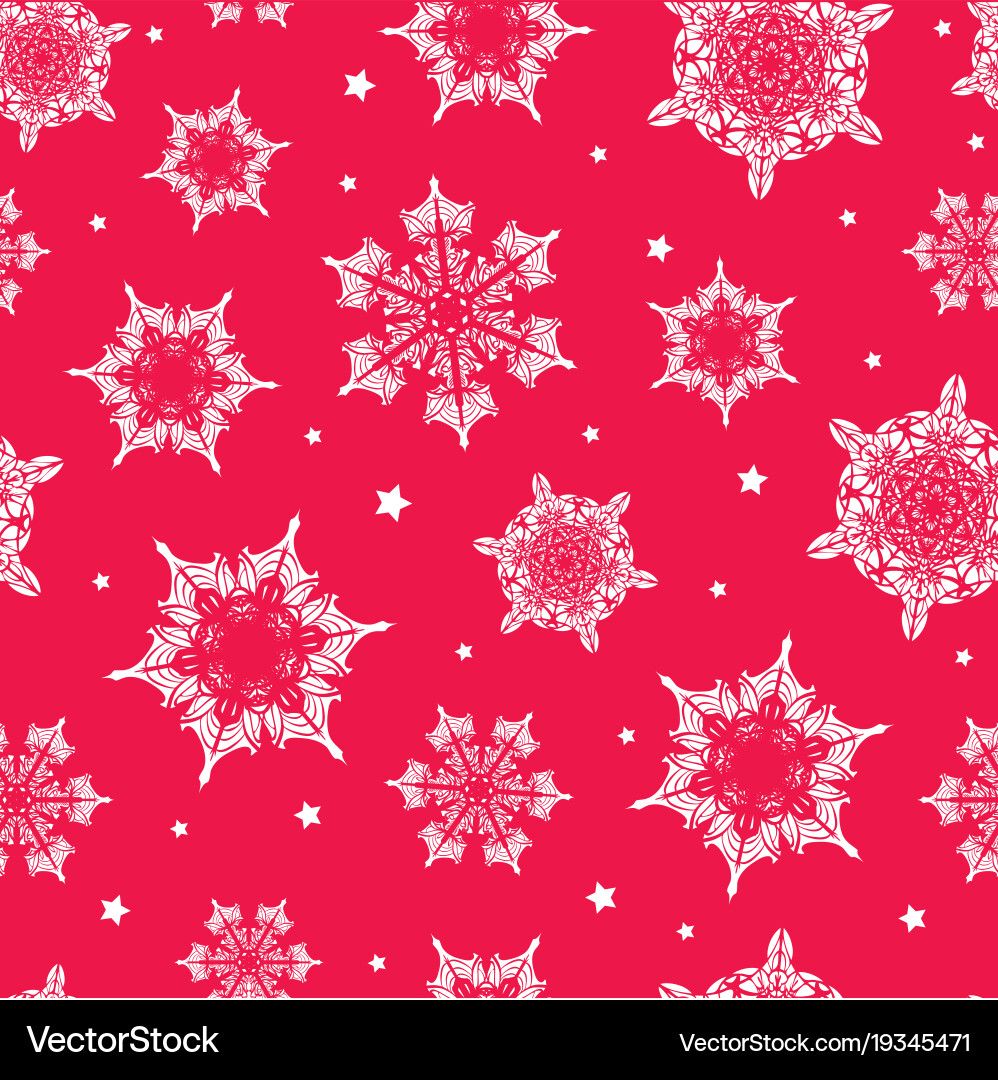 Holiday vibrant red hand drawn christmas Vector Image