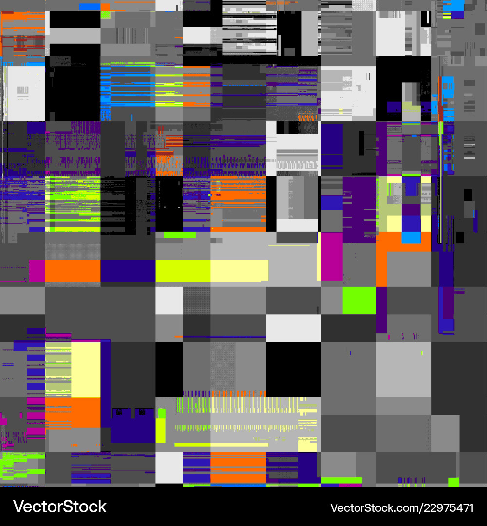 Image with imitation of grunge datamoshing Vector Image