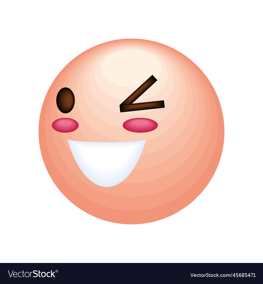 Winking Emoji Social Media Royalty Free Vector Image