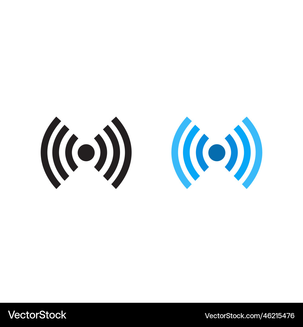 Hotspot logo icon colorful and outline Royalty Free Vector