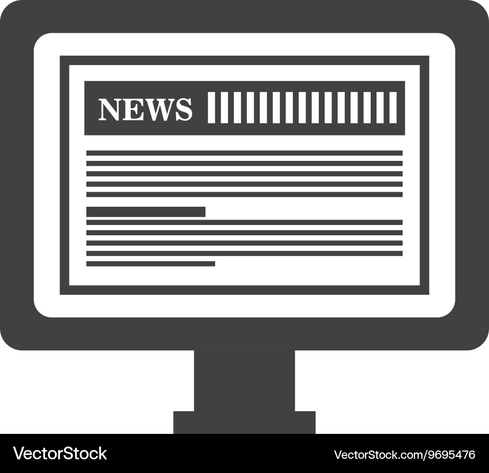 Journalism and news graphic design Royalty Free Vector Image
