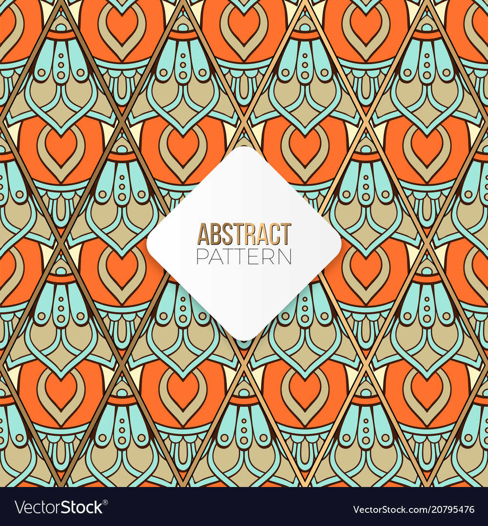 Seamless pattern tile Royalty Free Vector Image